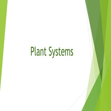 Plant Systems | PPTX