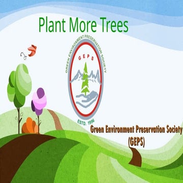 Plant Trees : A basic guide about how to plant trees | PPT