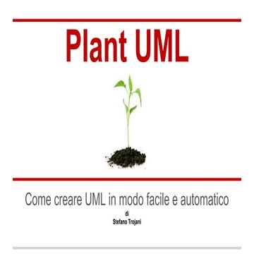 Plant UML come creare Grafici UML in modo facile | PPTX