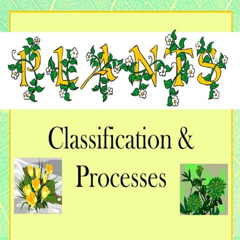 Plant unit: a study on plant classification, germination, pollination ...