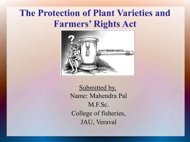 Plant Breeders' Rights | PPTX