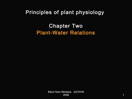 Water potential and its components | PPTX | Chemistry | Science