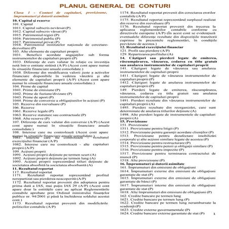 Planul general de conturi | PPTX