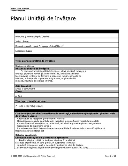 Planificare dirigentie | PDF
