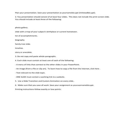 Plan your presentation | DOCX