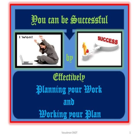 Plan your work and work your plan | PPTX