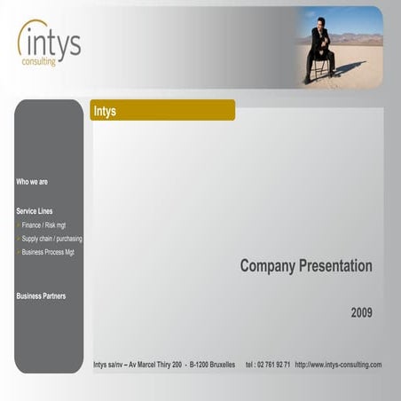Plaquette Intys 2009 | PPT | Management Consulting Industry | Industries