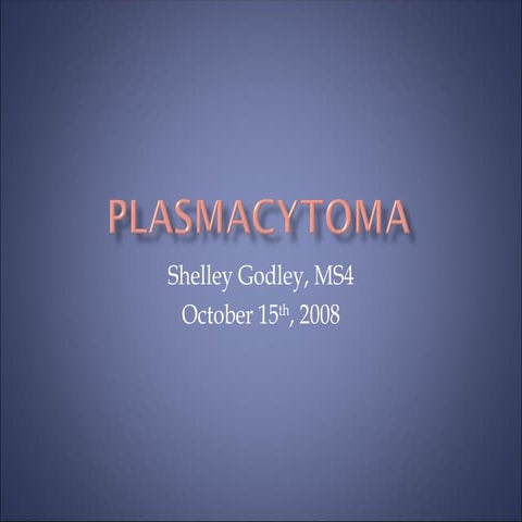 Plasmacytoma | PPT