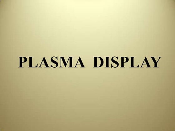 Plasma display panel | PPT