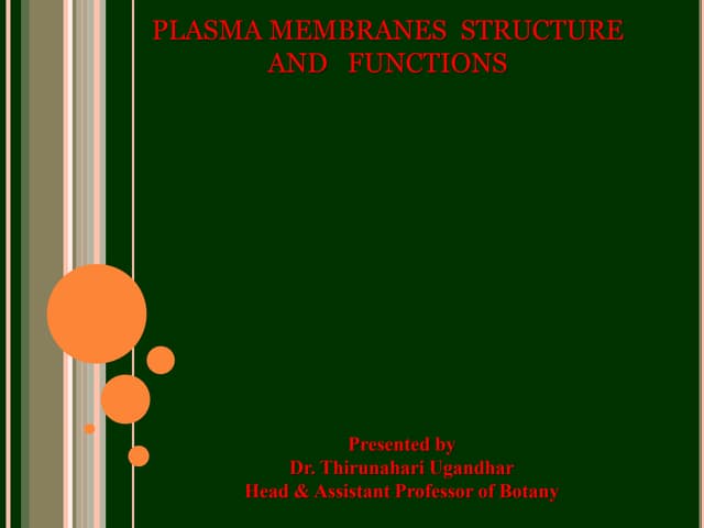 Structure of model membrane | PPTX