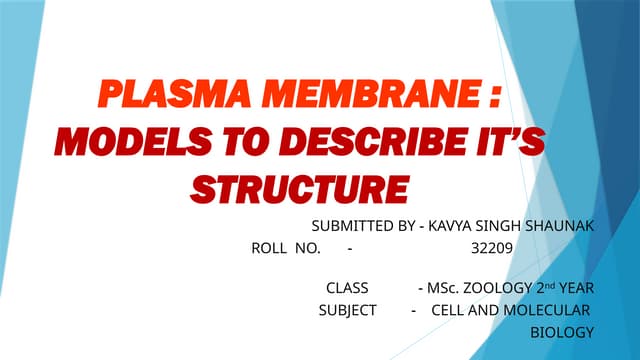 Structure of model membrane | PPTX