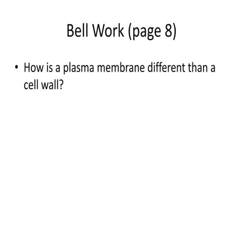 Plasma membrane notes | PPT