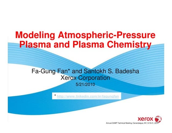MODELING ATMOSPHERIC-PRESSURE PLASMA | PDF