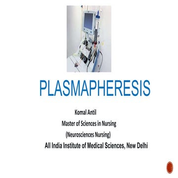 Plasmapheresis Therapy (PLEX Therapy).pptx