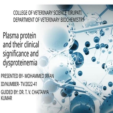 PRESENTATION ON PLASMA PROTEIN FUNCTIONS.pptx