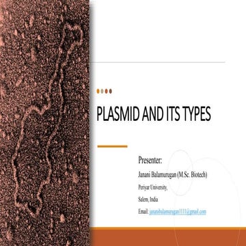 PLASMID AND ITS TYPES.pptx