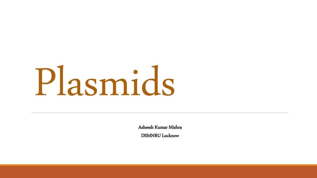 Plasmid | PPTX