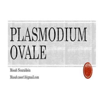 Plasmodium ovale | PPTX