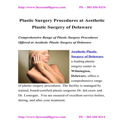 Plastic surgery resources | PPT