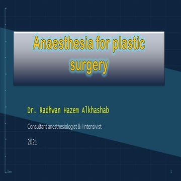 Plastic anaesth. 2021 | PDF