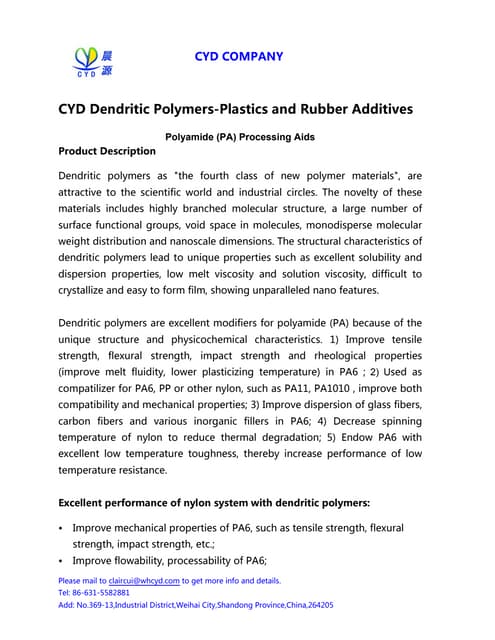 Rapid Polymer Masterbatches | PDF