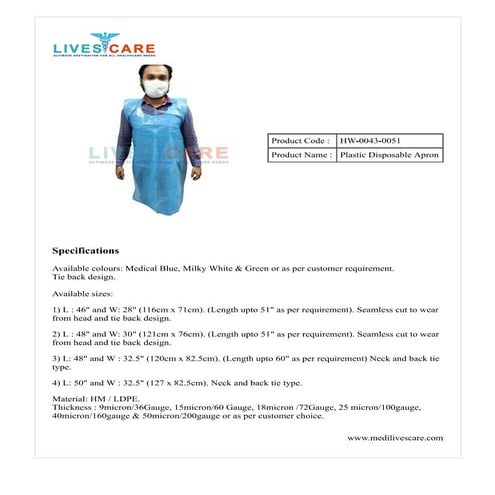 Plastic disposable apron | PDF