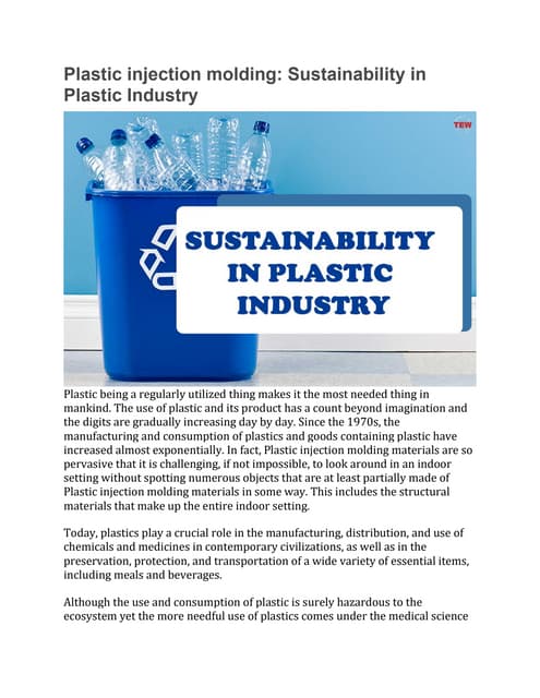 Manufacturing Process of Plastic Bags | DOCX