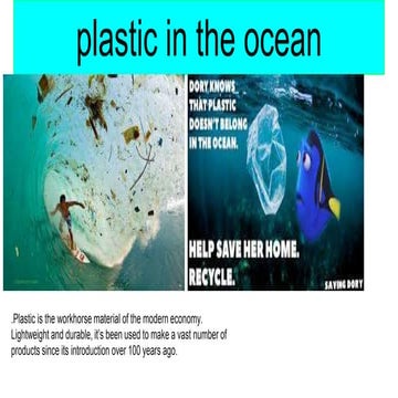 Plastic in the ocean | PPTX