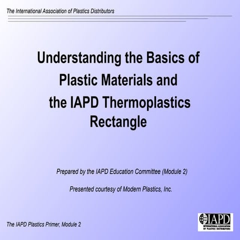 Plastic material introduction slides 1-20 | PPT