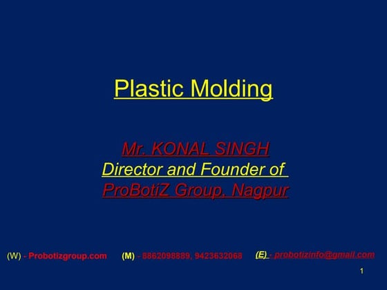 Injection moulding ppt | PPT
