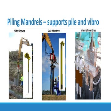Piling Mandrels for the Installation of Plastic Sheet Piling | PDF