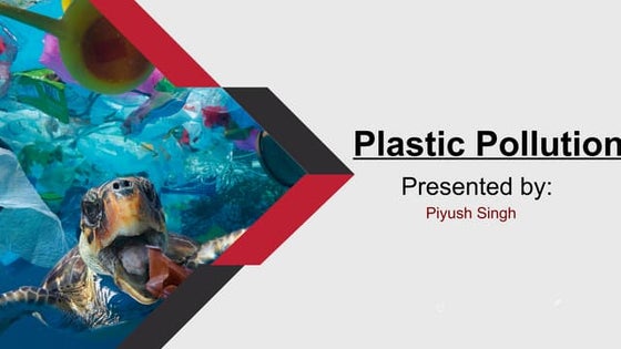 Plastic pollution ppt | PPT