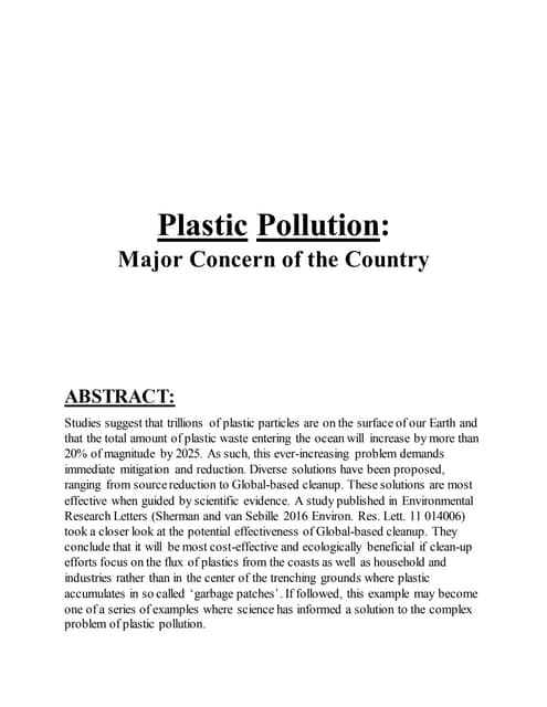 Microplastics | PDF | Environment | Science