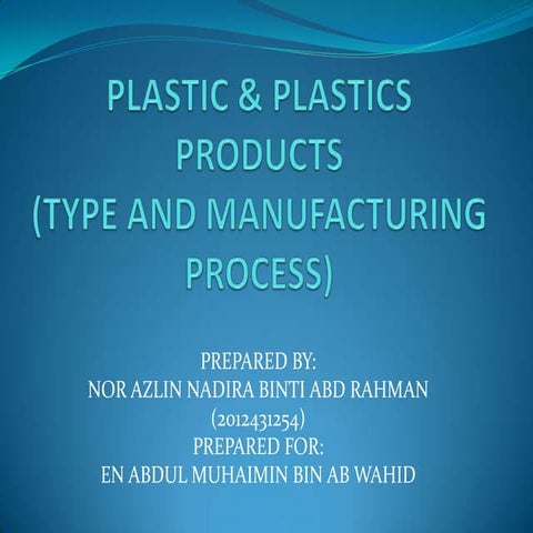 Plastic presentation | PPTX | Home Appliances | Home & Garden