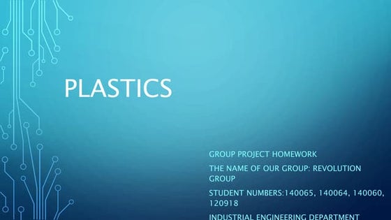 Say no to plastic | PPT