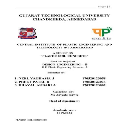 Plastic soil concrete | PDF