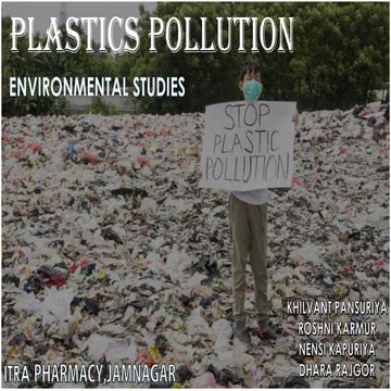 Plastic pollution ppt | PPT