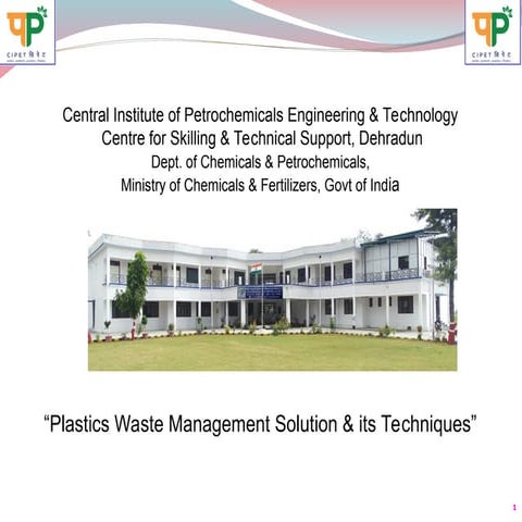 Plastics Waste Management.ppt plastic waste is a problem that can cause ...