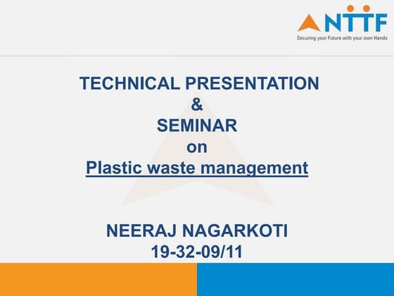 Plastic waste management | PPTX | Environmental Services Industry ...
