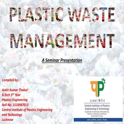 Plastic waste management | PPTX