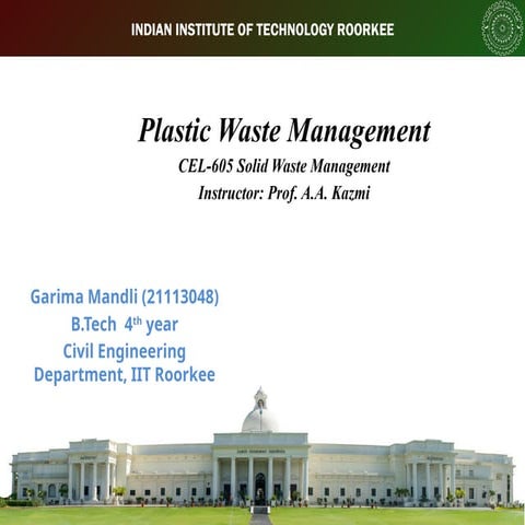 Plastic_waste_mangement_final ppt by AA Kazimi | PPTX