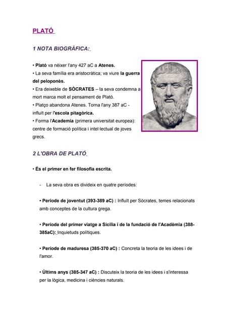 Plató Resum Doc