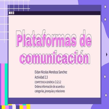 Plataformas de comunicacion | PPTX
