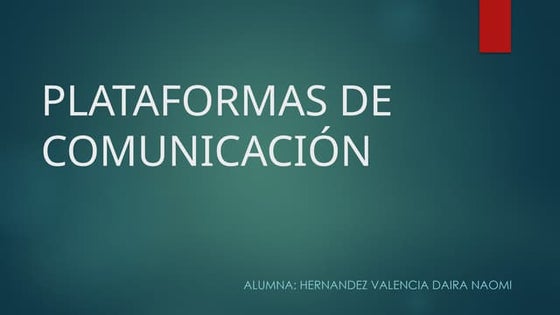 Las Plataformas de comunicacion.....pptx | Web Conferencing | Computer Software and Applications
