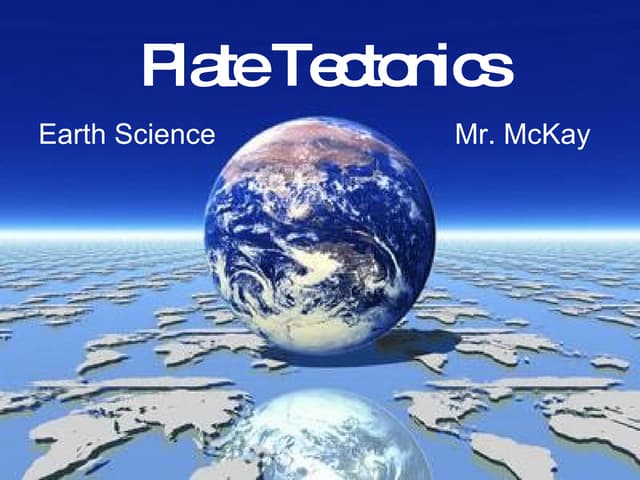 Evidence of plate tectonics | PPTX