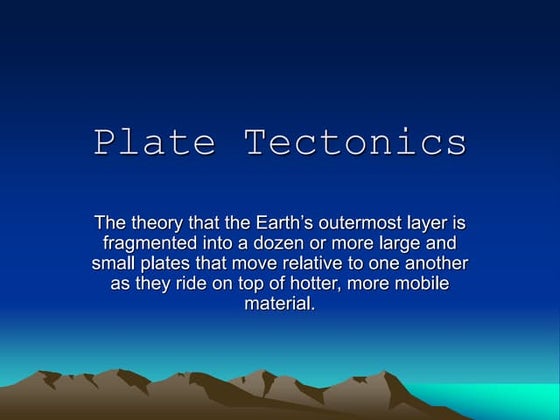 Types of tectonic movement | PPT