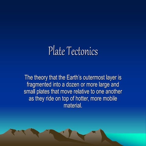 plate tectonics power point presentation | PPT