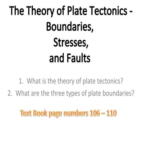 Plate-Tectonics2 earth and science grade10 | PPT