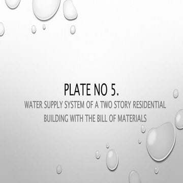 Plate 5 water supply plumbing Layout.pptx