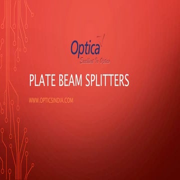 Plate beam splitters | PPTX